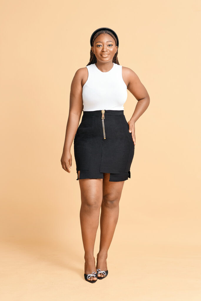 Yinka Aso-Oke mini skirt – Erilyn by Temitope